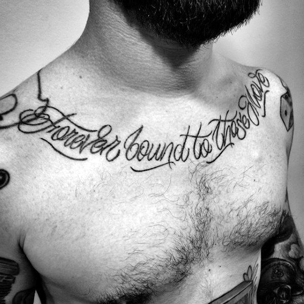 50 Chest Quote Tattoo Designs For Men Phrase Ink Ideas 50 Chest Quote Tattoo Designs For Men Phrase Ink Ideas