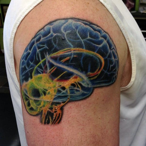 60 Brain Tattoo Designs For Men Intelligent Ink Ideas 60 Brain Tattoo Designs For Men Intelligent Ink Ideas