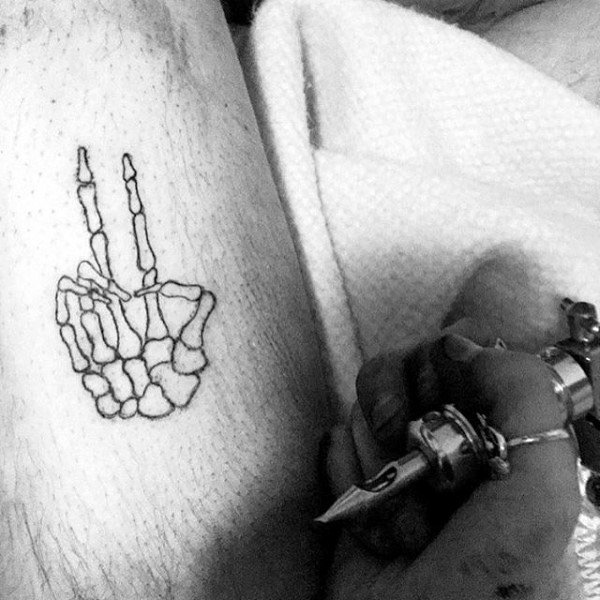 70 Peace Sign Tattoos For Men Symbolic Ink Design Ideas