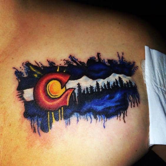 50 Colorado Tattoos For Men Rocky Mountain Design Ideas