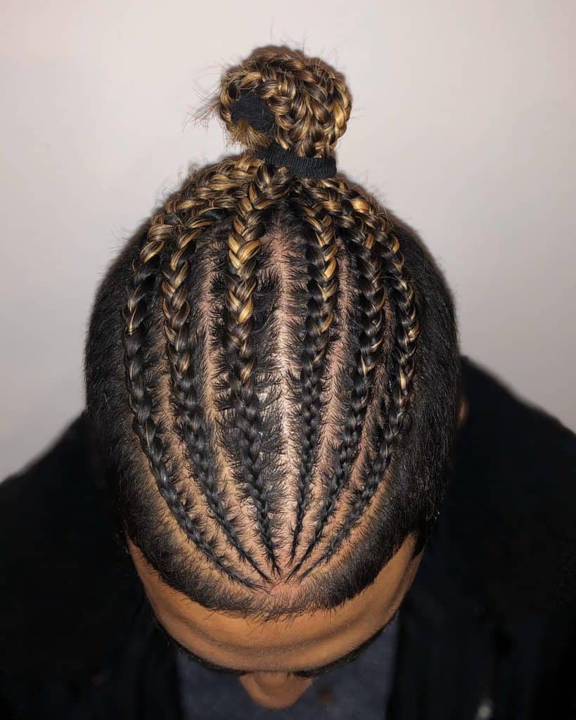 64 Trendy Man Bun Braids Hairstyles