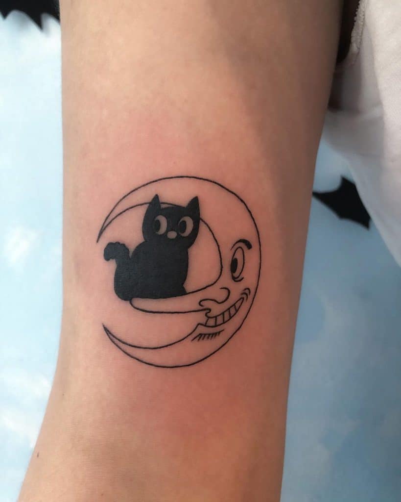 100+ Small and Simple Cat Tattoo Ideas