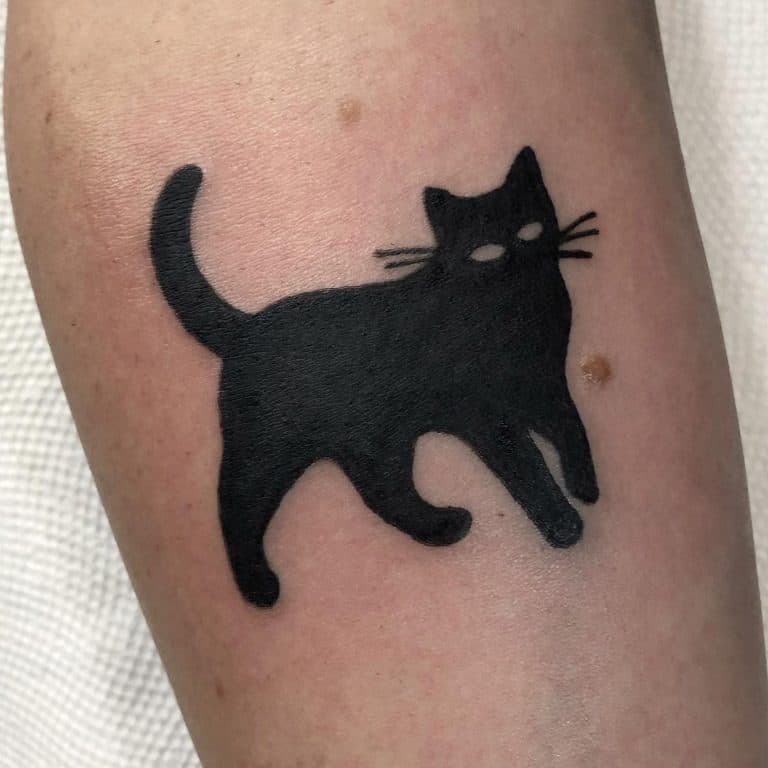 100+ Small and Simple Cat Tattoo Ideas