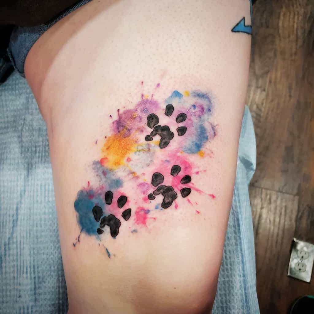 Cat Paw Print Tattoo Ideas