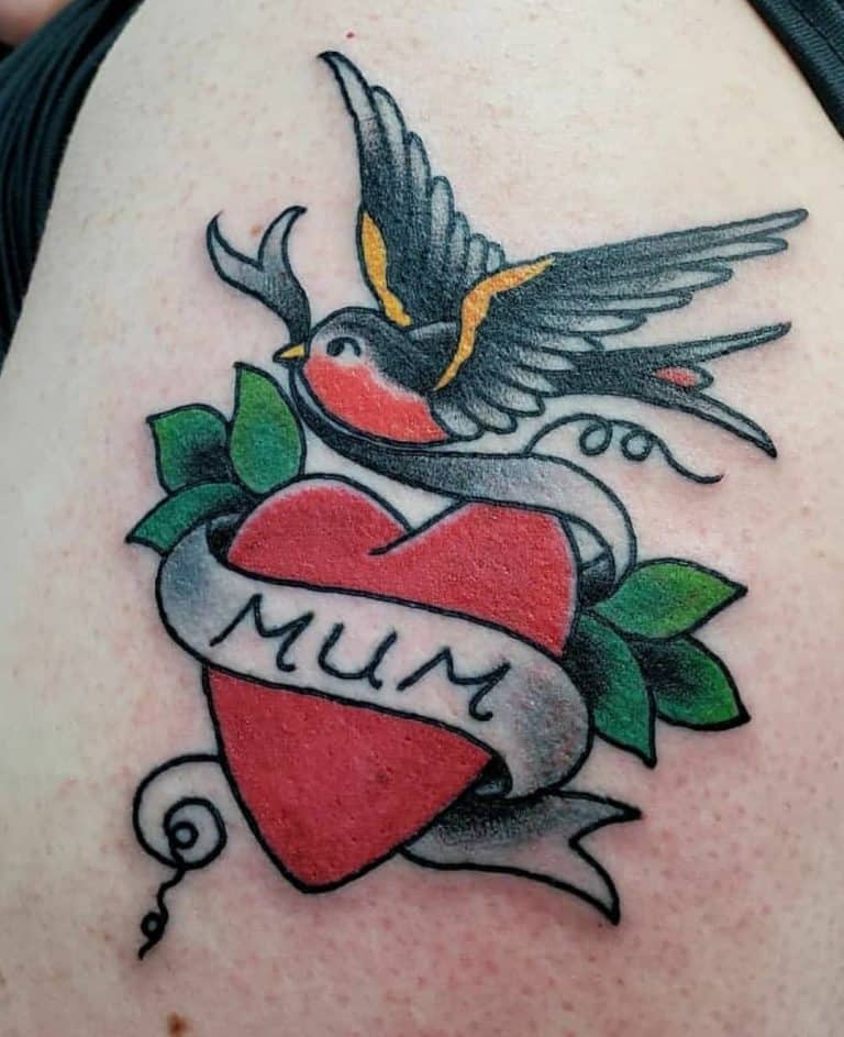 Amazing Mom Heart Tattoo Ideas