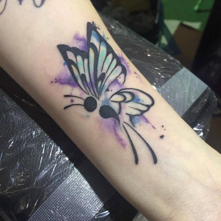 Semicolon Butterfly Tattoo Ideas with Their Meanings