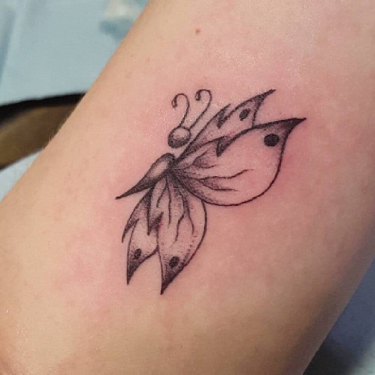 Semicolon Butterfly Tattoo Ideas with Their Meanings