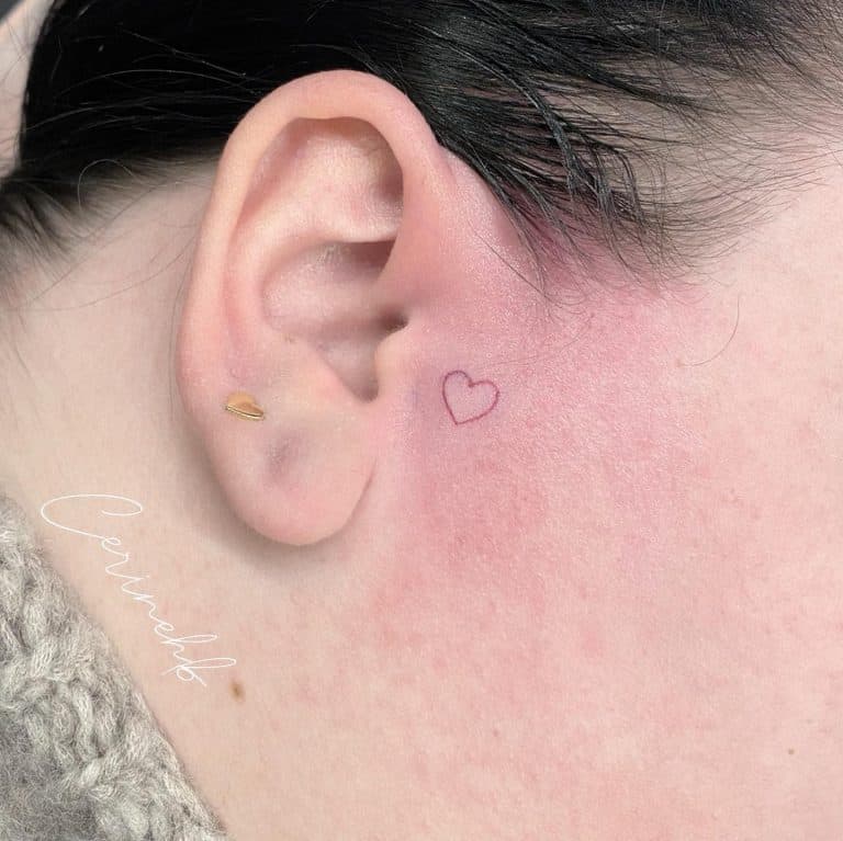 Minimalist Heart Outline Tattoo Ideas for a Subtle Look