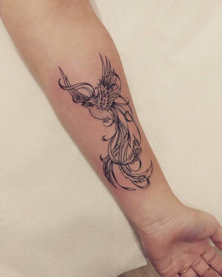 50 Cool Small Phoenix Tattoo Ideas for Men and Women