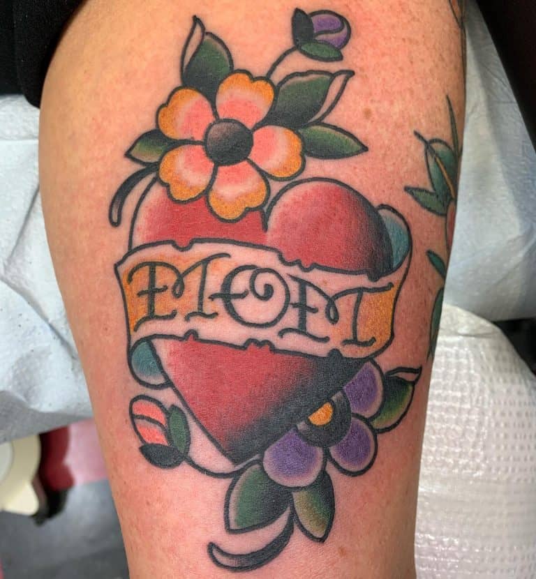 Amazing Mom Heart Tattoo Ideas