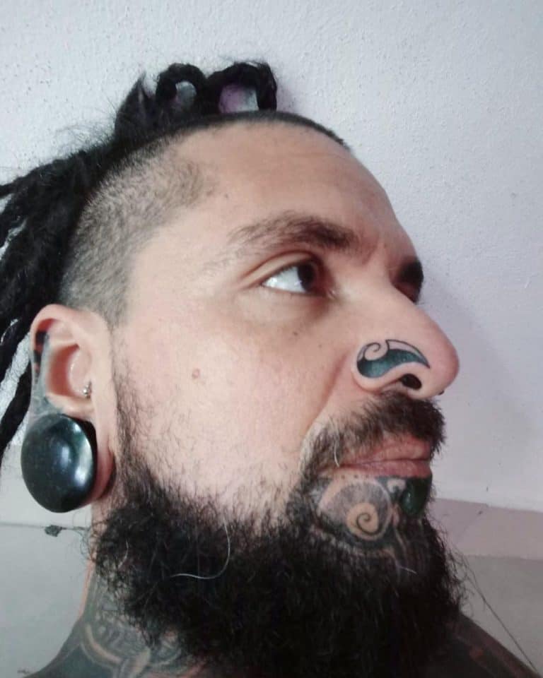 Amazing Tribal Face Tattoo Ideas