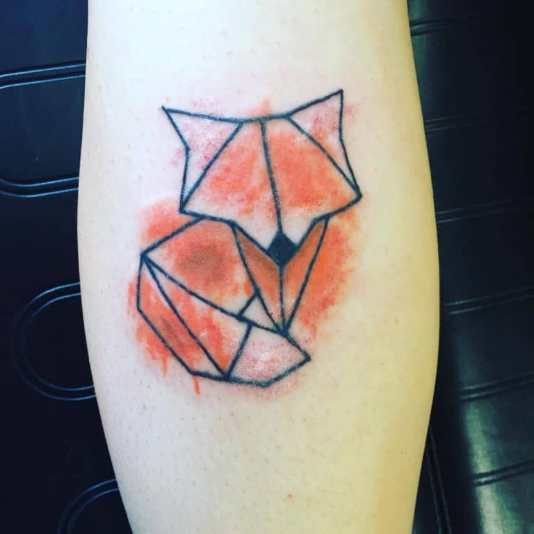 Cool Geometric Fox Tattoo Ideas and Designs