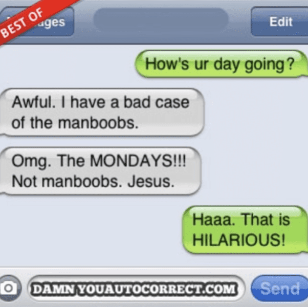 Autocorrect Fails That Will Leave You in Tears of Laughter