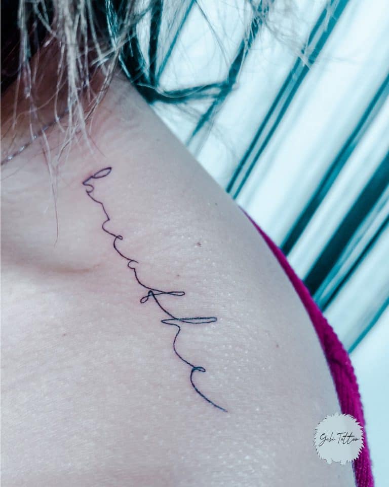 Inspiring Breathe Tattoo Ideas for Inner Peace