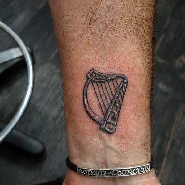 Celtic Harp Tattoo Orangetattooshop