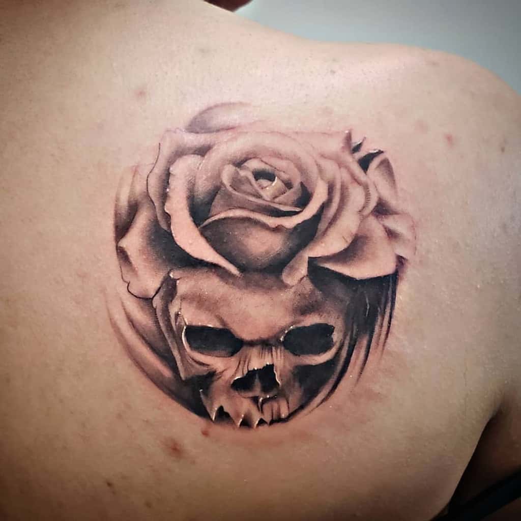 Top 81 Best Skull And Rose Tattoo Ideas 2020 Inspiration Guide